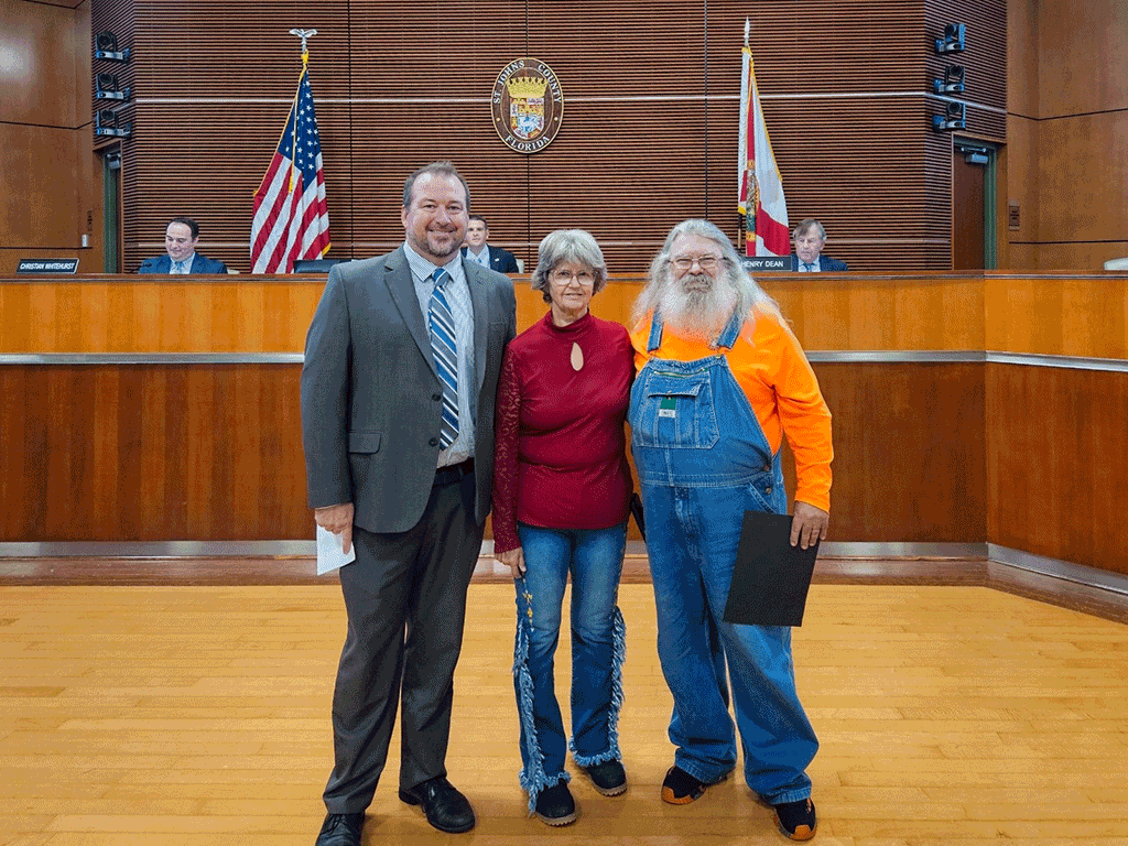 Abraham Nelson Honored for 25 Years of Service - St. Johns County